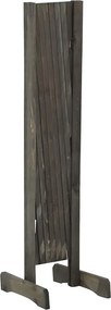 Zahradní trelážový plot šedý 120 x 90 cm masivní jedle 314825