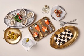 Servírovací tác z nerezové oceli 16x22 cm Serve – BonBistro