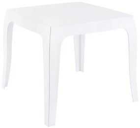 Stůl Queen ~ v43 x 50 x 50 cm - Bílá