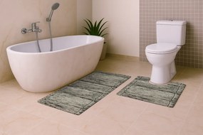Sada koupelnových pěnových předložek s výkrojem u WC AQN-505B - Mořská paluba (různé velikosti)