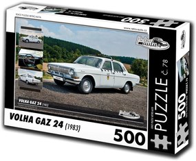Puzzle retro-auta puzzle č. 78 volha gaz 24 (1983) 500 dílků