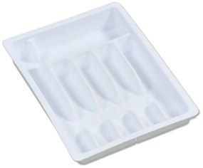 Plastový kuchyňský organizér Loft White, 50x38 cm