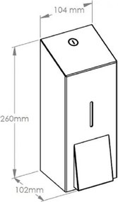 Merida STELLA MAXI - nerezový dávkovač tekutého mýdla 0,8 l, černý