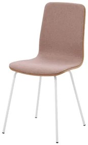 Růžová čalouněná židle VINGE