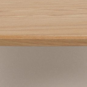 Kulatý jídelní stůl Soli 120 cm dub přírodní/kašmírový
