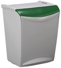 Rossignol SAS Koš na tříděný odpad stohovatelný Rossignol Bakatri 50720, zelený, 25 L