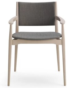 BILLIANI - Dřevěná židle s čalouněným sedákem a opěradlem BLAZER 629