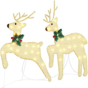 LED Sobové 4 ks Zlatá 45 x 19 x 65 cm textil 3385893