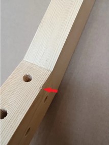 Bílá domečková dětská postel s roštem 90x200 cm Tipi - II. jakost – Vipack