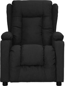 Polohovací křeslo černé textil 339050