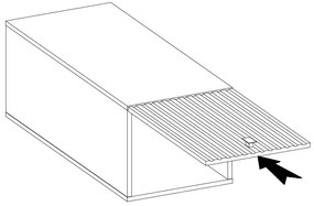 AVARANT sa | horní skříňka 40 NAGU-36 1F výklopná hluboká | 40 cm | 3D povrch | šedá/artisan