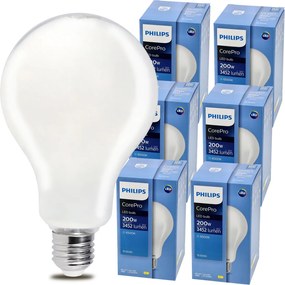 6x LED žárovka E27 PHILIPS 23W 3452lm Barva 6500k Premium Set A95