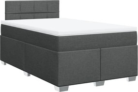 Box spring postel s matrací tmavě šedá 120x200 cm textil 3285856