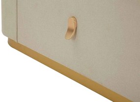 Designová komoda Ondelette 140 cm krémová