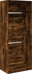 Šatní skříň kouřový dub 80 x 50 x 200 cm kompozitní dřevo 3307796