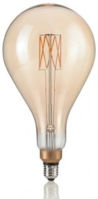 LED žárovka retro vintage filament LED VINTAGE XL E27 8W GOCCIA - 130163 - Ideal Lux