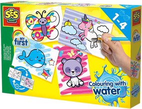 SES CREATIVE Baby Moje první malování štětcem a vodou Fantastická zvířata 14454