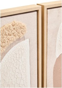 3D obrazy v sadě 2 ks s rámem/na plátně 40x40 cm Astratto – Premier Housewares