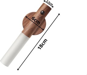 Verk Group Led svítidlo teplé nástěnné svítidlo s detektorem pohybu nástěnný magnet