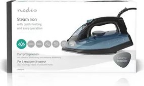 Nedis IRON1000 černá / Napařovací žehlička s keramickou deskou / 2200