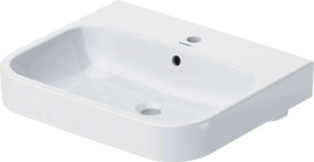 Duravit Happy D.2 - Umyvadlo 60x51 cm, s přepadem, otvor pro baterii, bílá 2318600027