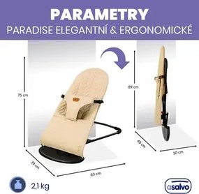 Asalvo PARADISE dětské lehátko, beige