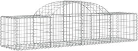 Klenuté gabionové koše 18 ks 200x50x40/60 cm pozinkované železo 3146271