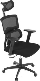 Ergonomická kancelářská židle MERANO - černá síťovina