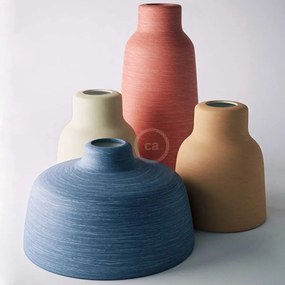 creative cables Keramické stínidlo ve tvaru vázy z kolekce Materia Barva komponentu: Zelená
