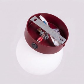 Sollux Lighting Nástěnné svítidlo YOLI 1 bordó s vypínačem