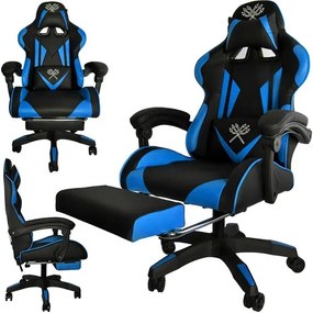 Herní židle - černo-modrá MALATEC 74311
