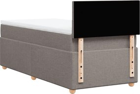 Box spring postel s matrací taupe 90x190 cm textil 3286532