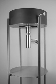 Deante Silia, stojící konzola do koupelny, ocelová, DEA-CKS_F36A