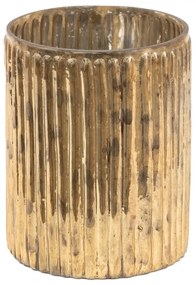 Skleněná čajová svíčka Houder Gold 10*13 cm – 10x13 cm