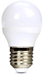 SOLIGHT LED žárovka miniglobe matná G45 6W, E27, 4000K, 510lm