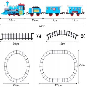 ELEKTRICKÁ VLÁČKODRÁHA TOMÁŠ 105 cm x 75 cm