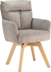 Designová otočná židle Maddison šedo-béžový manšestr