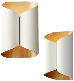 Nástěnná lampa KINKIET STYLE IV bílá/zlatá