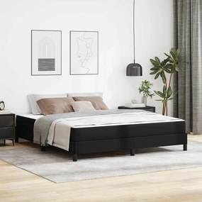 Rám postele s matrací Černá 180 x 200 cm textil 3398643