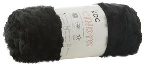 DEKA Z MIKROFLANELU CINDY6 70X160 CM ČERNÁ