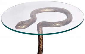 Odkládací stolek Wildlife Snake 60cm starožitná měď/ 43513