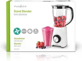 Nedis KABL300CWT bílo-černá / Stolní mixér / 800 W / 1.5 l / 2 rychlos