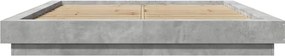 Rám postele betonově šedý 150 x 200 cm kompozitní dřevo 3281185