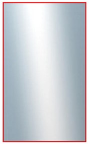DANTIK - Zarámované zrcadlo - rozměr s rámem cca 60x100 cm z lišty Hliník červená | P01-098 (7001098)
