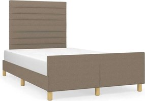 Rám postele bez matrace taupe 120 x 200 cm textil 3125126