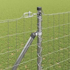 Venkovní euro plot s hroty 10 x 1,6 m Pozinkovaná ocel Stříbrná 3350739
