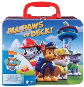 Paw Patrol puzzle v plechovém kufříku pro děti