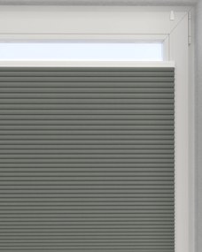 Plisé roleta na míru Honeycomb barva šedá látka reflexní, zatemňovací