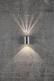 NOR 49701034 Venkovní nástěnné svítidlo Canto 2 2x6W LED nerez ocel čirá - NORDLUX