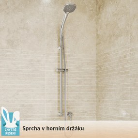 Mereo Mereo, Sprchová souprava, třípolohová sprcha, šedostříbrná hadice, horní držák sprchy, CB900F